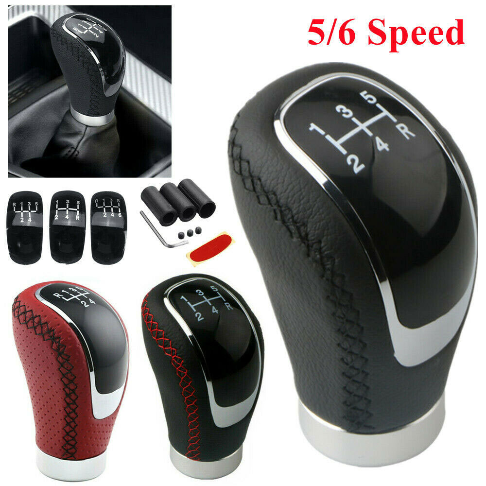 Universal 5/6 Speed Car Auto Manual Gear Stick Shift Knob Shifter Lever ...