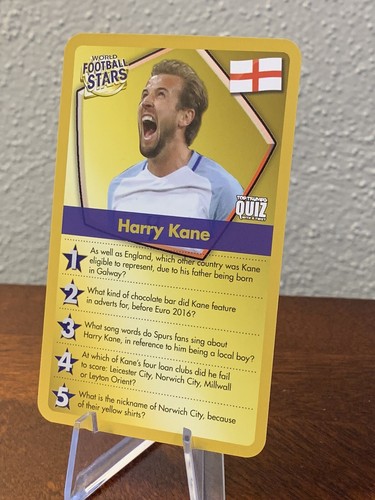 2019 TOP TRUMPS - HARRY KANE - WORLD FOOTBALL STARS CARD - FRESH PULL ...