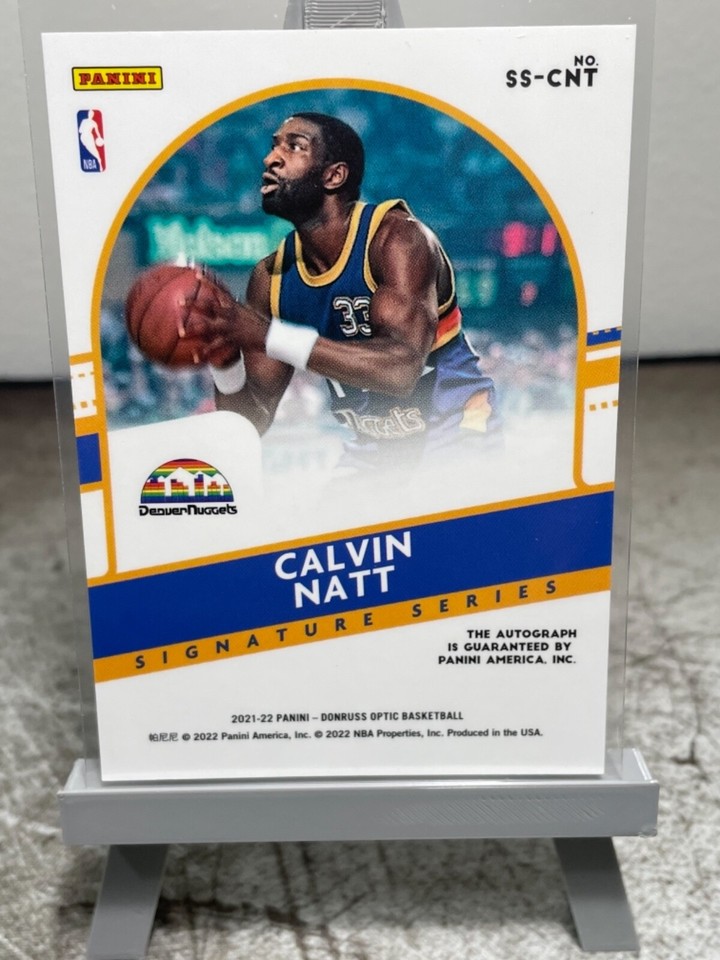 2021-22 Optic Basketball Calvin Natt Signature Series Auto SS-CNT ...