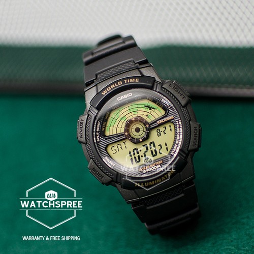 Casio Standard Digital Sporty Design Watch AE1100W-1B | eBay