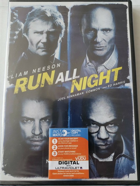Run All Night DVD Movie Liam Neeson Joel Kinnaman Common Ed Harris 2015 ...