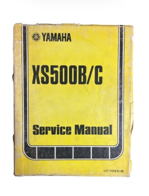 1975 Yamaha XS500B/C Service Manual LIT-11616-01-08 | eBay