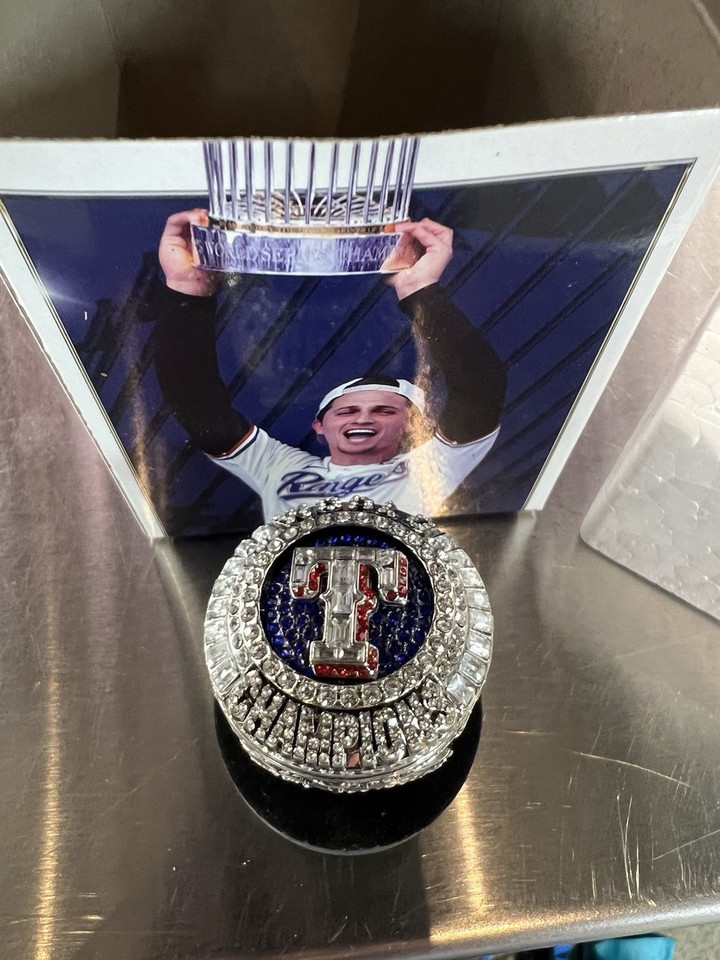 Corey Seager Texas Rangers Replica World Series Ring Special Ticket 5/1 ...