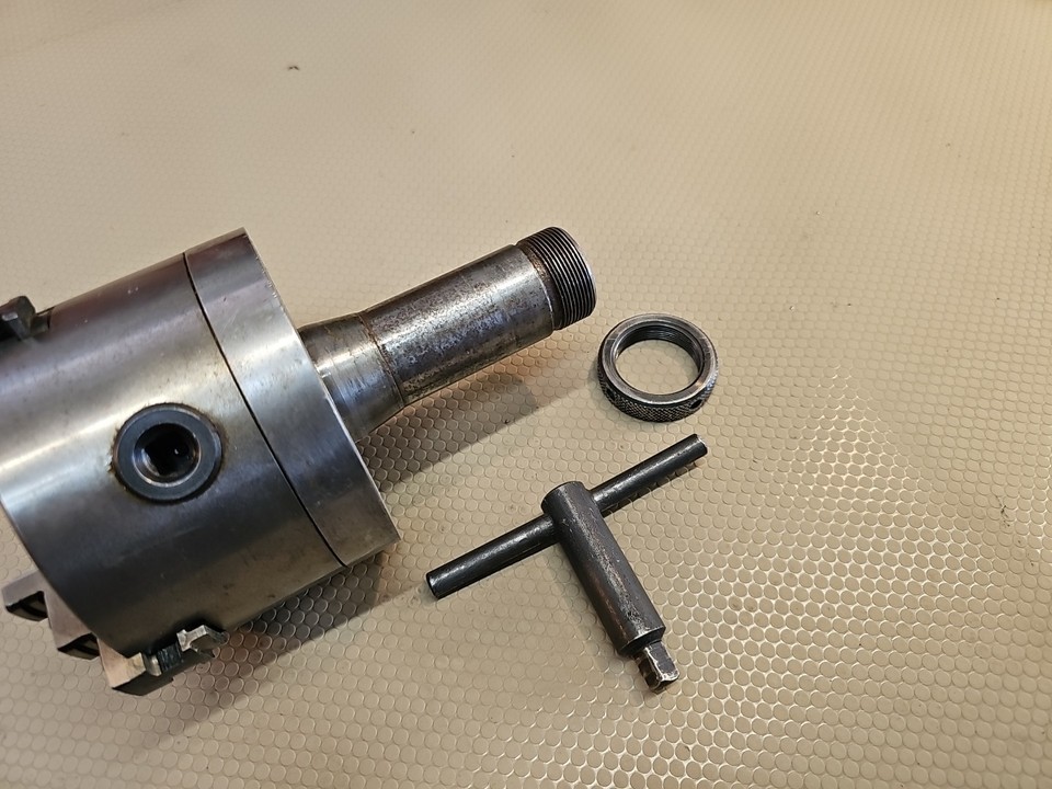 4” Buck lathe chuck On 5c Collet + key | eBay