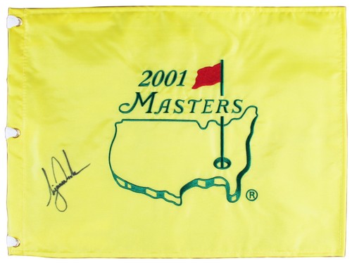 Tiger Woods Authentic Signed 2011 Masters Pin Flag PSA/DNA #AQ00078 | eBay