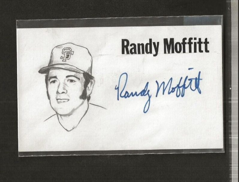 Randy Moffitt signed original set art/ 1975 Mengler card set - 1 of 1 ...