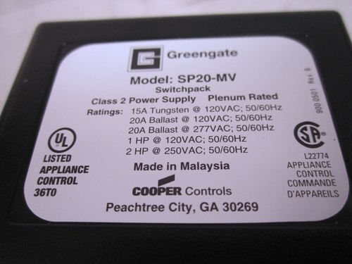 COOPER Greengate Switchpack SP20-MV Open Box | eBay