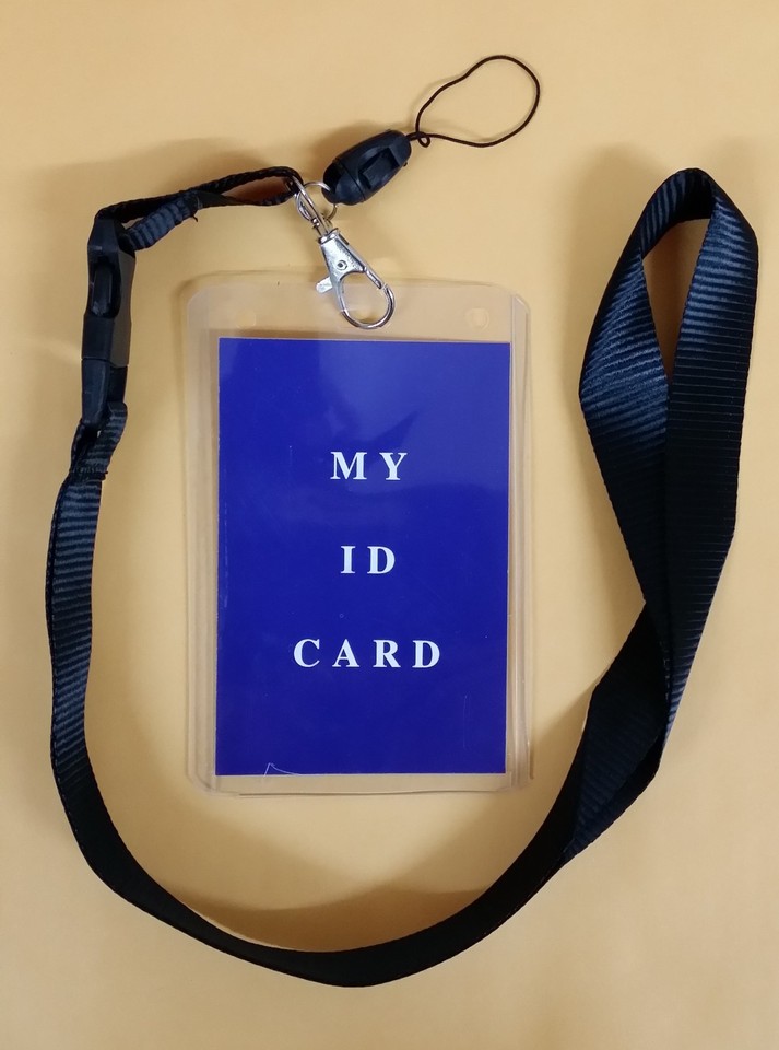 10/20/30 Pcs CLEAR Plastic Neck Strap ID Badge Press Pass Card Holder ...