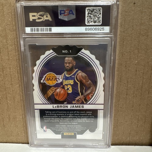 Lebron James 2020-21 Obsidian Supernova Electric Etch Yellow Flood PSA ...