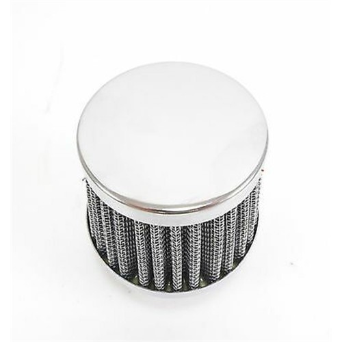 2FastMoto Clamp-On Chrome Round Pod Mesh Air Filter Cleaner - 28mm 25 ...