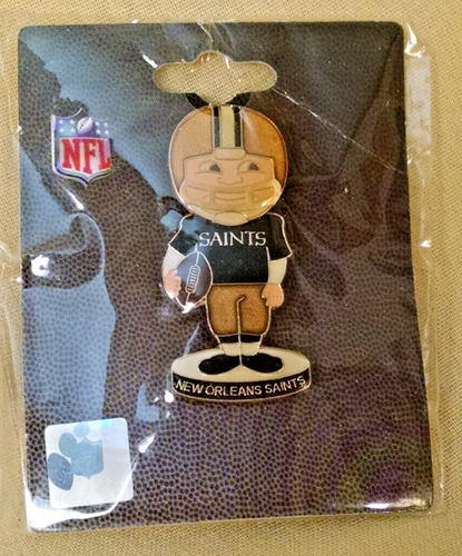 NEW ORLEANS SAINTS PIN NEW NOS NFL FOOTBALL GOLD METAL ENAMEL HELMET ...
