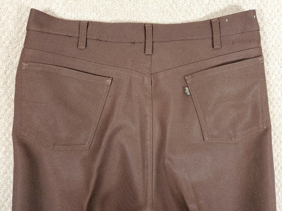 Vintage Levi's Polyester Men's 38x33 Gold Tab Pants Talon 42 Vintage Levi's Polyester Men's 38x33 Gold Tab Pants Talon 42