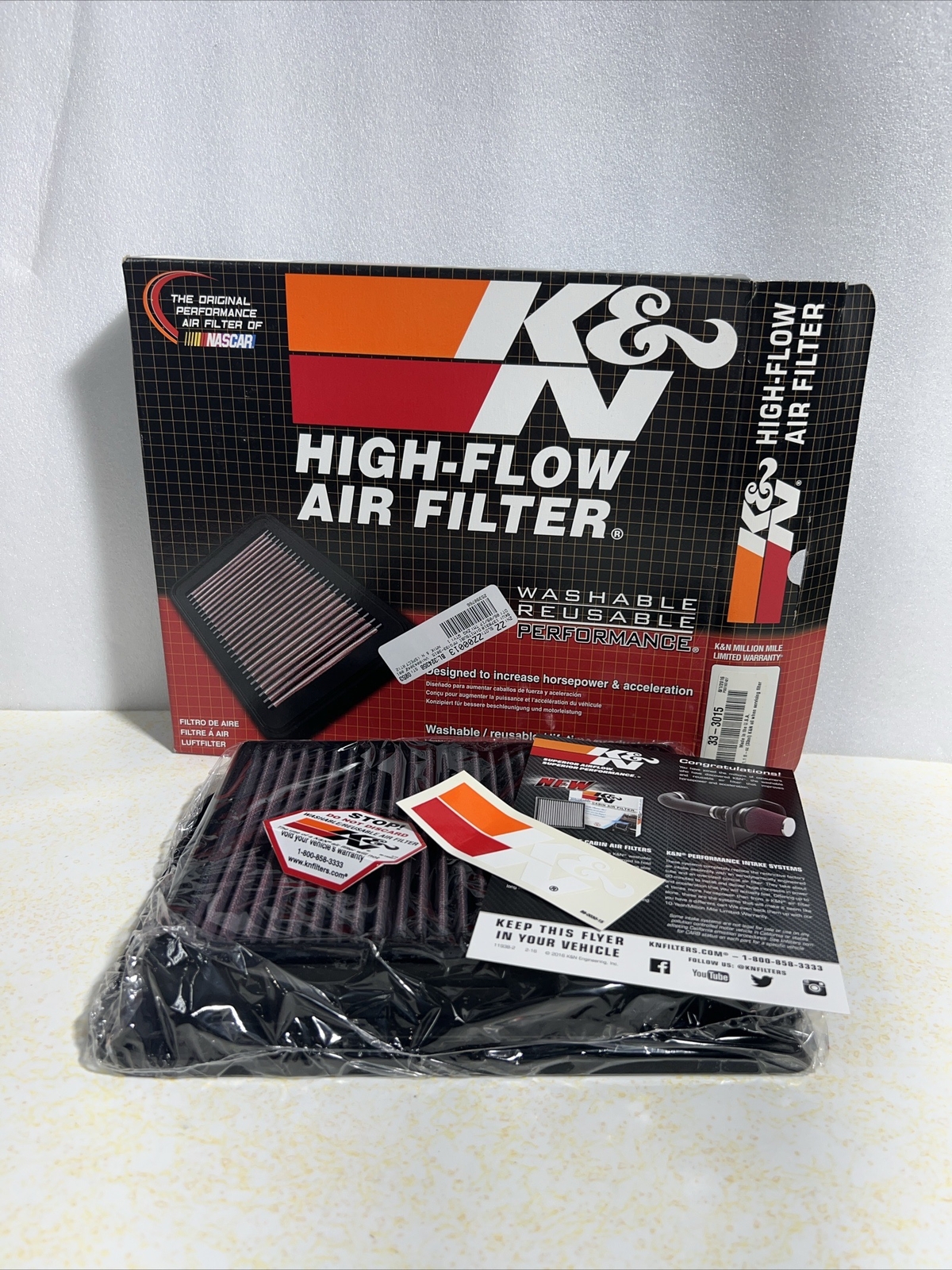 K & N Engineering 333015 Filters - Air Filter for sale online | eBay