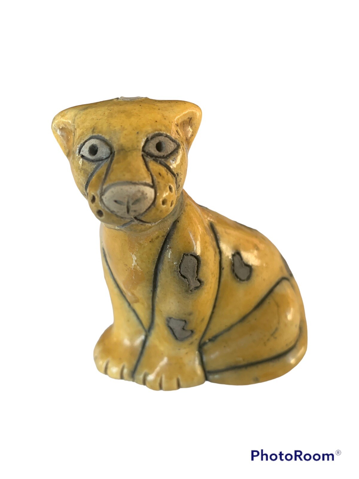 South African Fenix Raku Pottery Baby Leopard Figurine | eBay