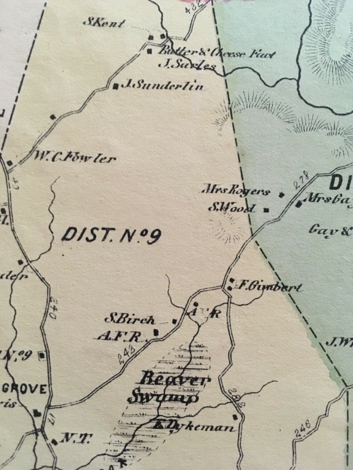 Town of Patterson, New York Antique Original Map Beers, Ellis, Soule ...