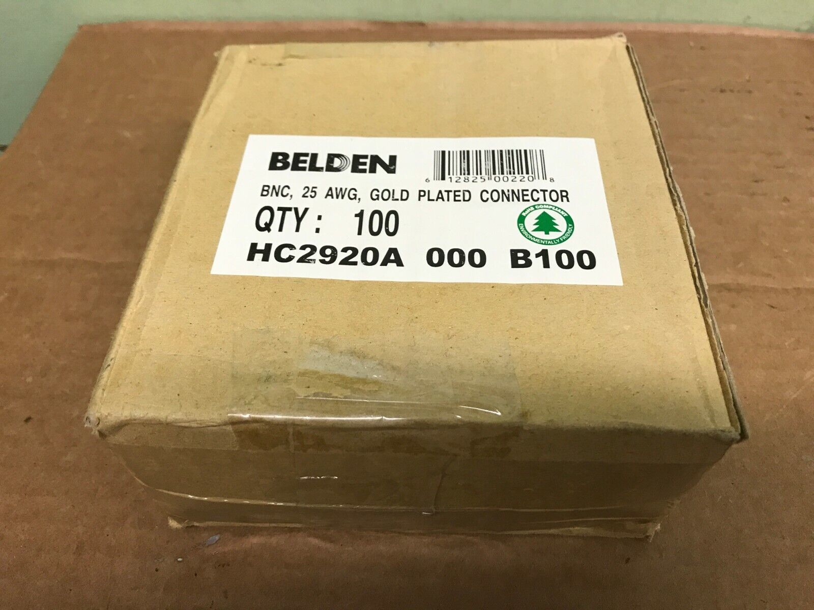 Belden BNC , 25 AWG, Gold Plated Connector BOX OF 100 HC2920A | eBay