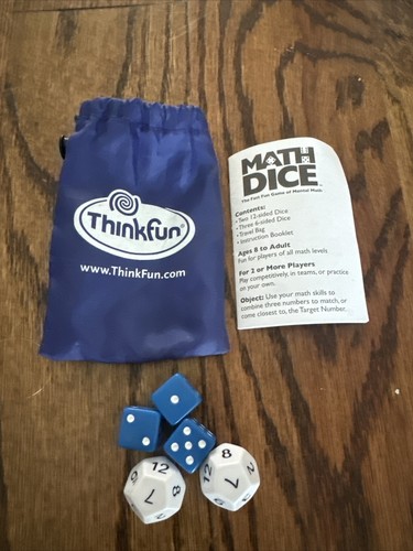 ThinkFun Math Dice Fun Game that Teaches Mental Math Skills to Kids Age ...