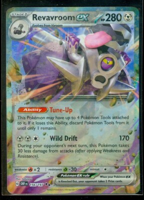 Pokemon REVAVROOM EX 156/197 Obsidian Flames ULTRA RARE HOLO - - MINT | eBay