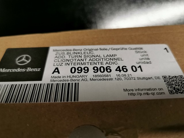 Genuine MB E Class W213 Mirror Turn Signal Blinker Black Right ...