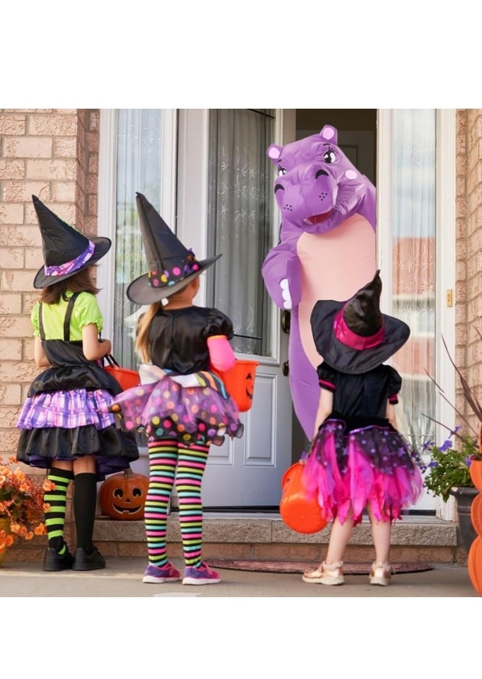 Inflatable Hippo Costume for Adult Blow up Hippopotamus Costume Funny ...