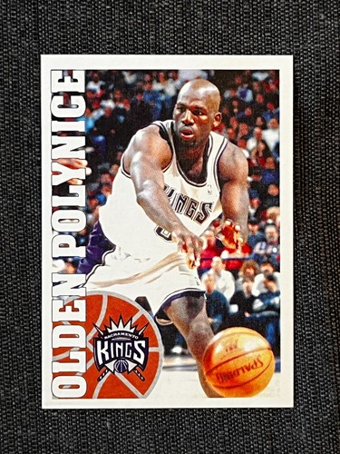 STICKER PANINI OLDEN POLYNICE SACRAMENTO KINGS # 256 BASKETBALL NBA 95 ...