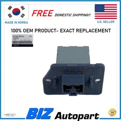OEM BLOWER MOTOR RESISTOR FOR 2001-13 SOUL OPTIMA 1995-09 HYUNDAI ...
