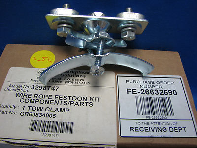 HUBBELL WIRE ROPE FESTOON KIT W/ Tow Clamp, 3298T47 GR60834005 | eBay