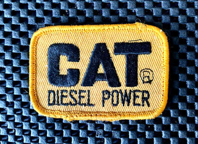 CAT DIESEL POWER EMBROIDERED SEW ON ONLY PATCH CATERPILLAR CONSTRUCTION ...