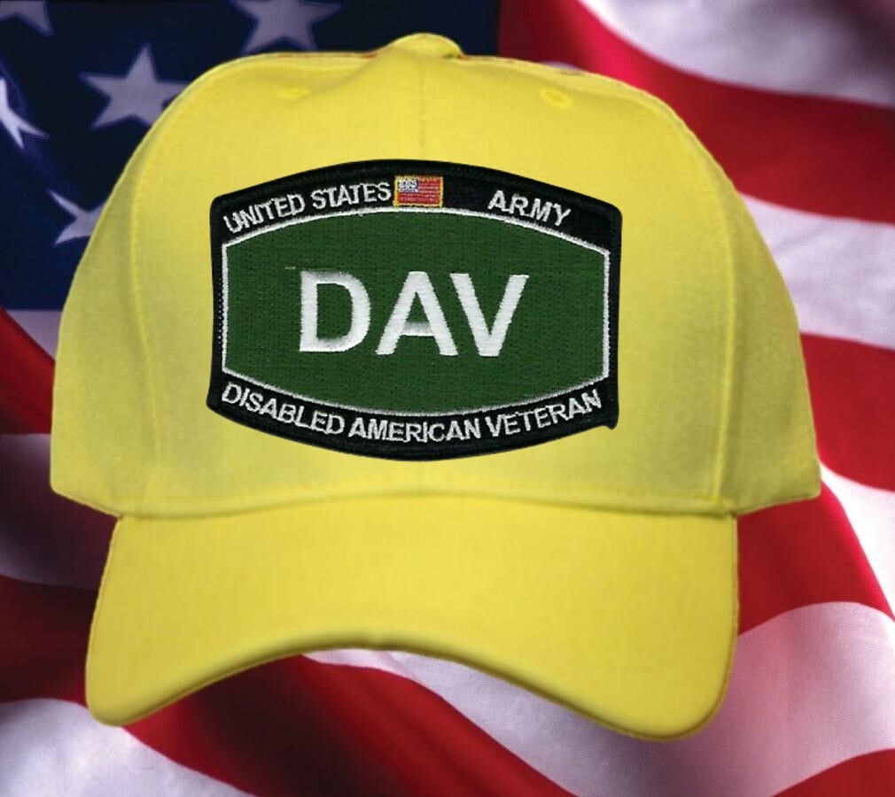 DISABLED AMERICAN VETERAN DAV HAT PATCH CAP US ARMY LOGO SEAL USA PIN ...