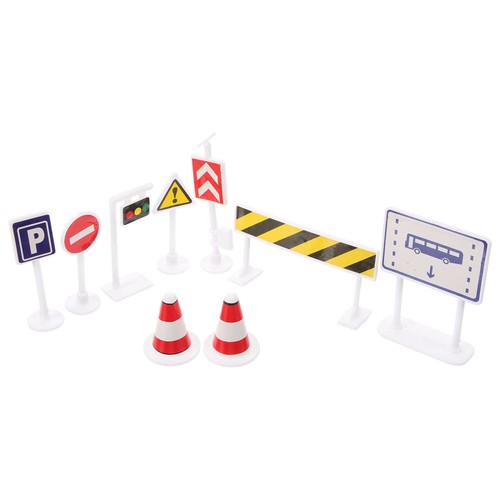 1 Set Street Road Signs Children Traffic Signs Playset Mini Traffic ...