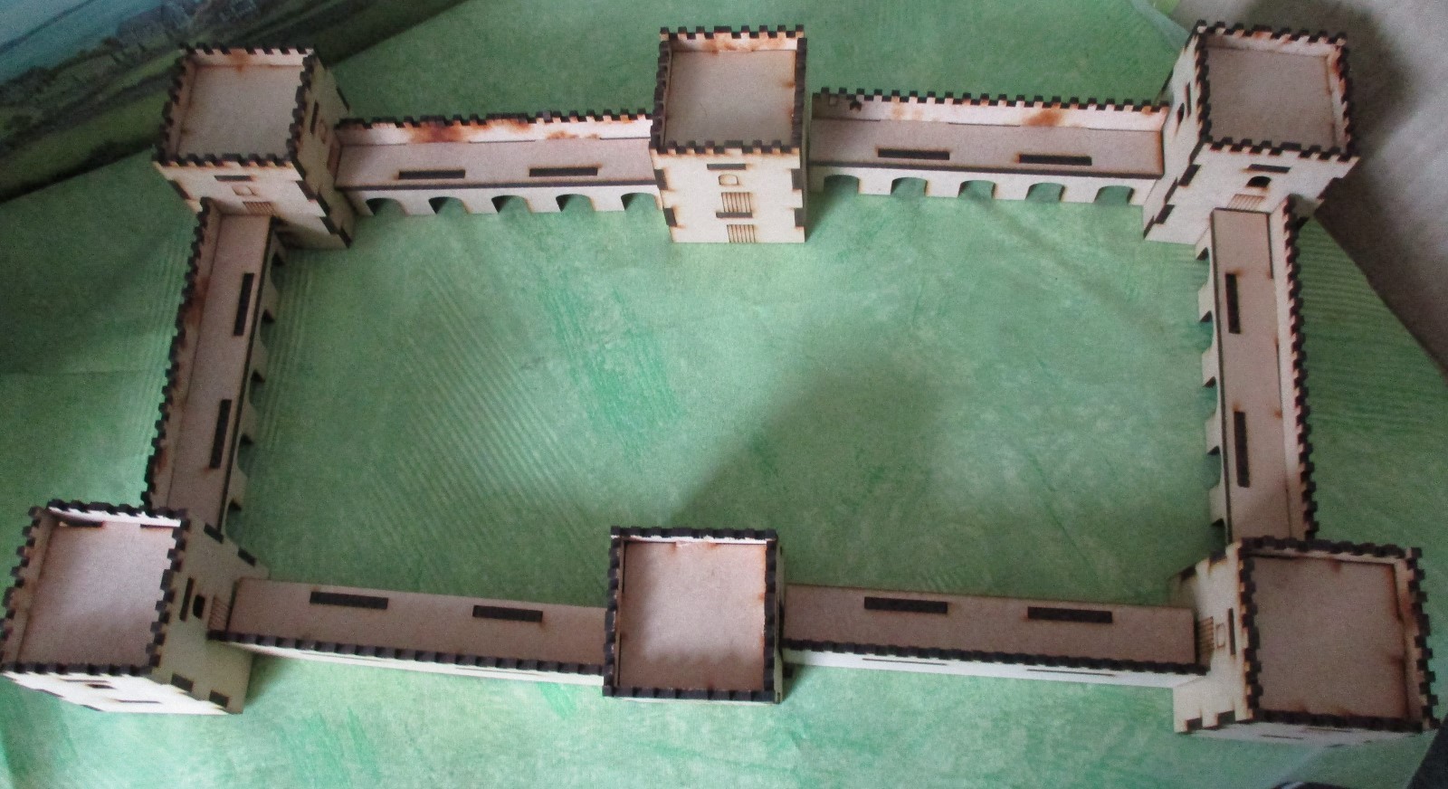 10mm Castle Fort Napoleonic medieval Max 325x200x63mm High Laser Cut ...