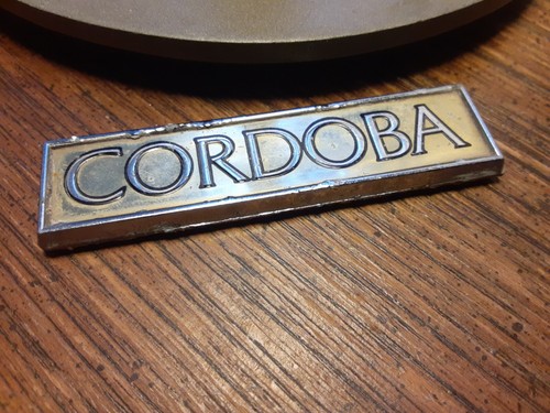 Original 1975-1978 Chrysler Cordoba Trunk Lid script Emblem MOPAR | eBay