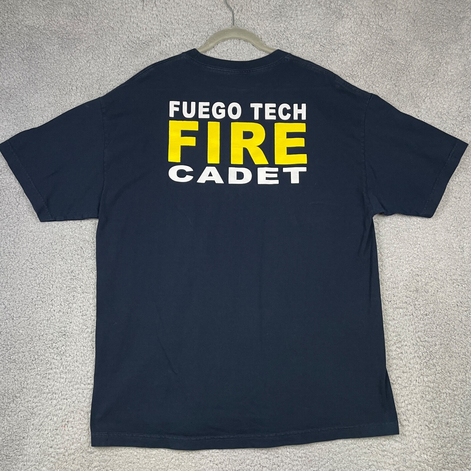 Fire Department Fuego Tech Fire Cadet Short Sleeve T Shirt Name Patch ...