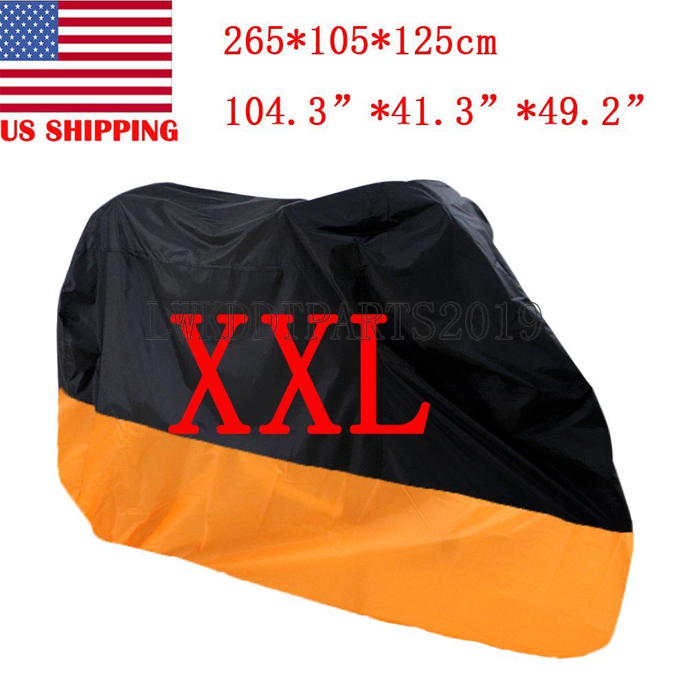 XXL Orange Motorcycle Cover For Harley Davidson Sportster Softail ...