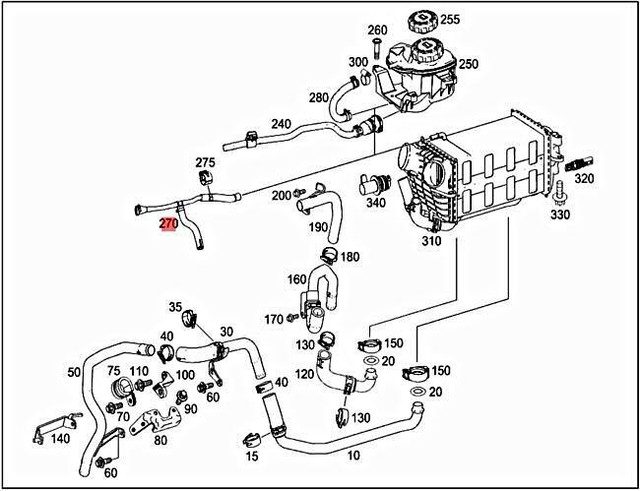 Genuine Mercedes-Benz Vent Line 2782030417 OEM for sale online | eBay
