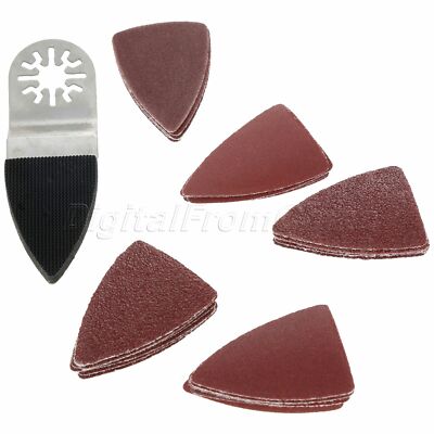60-240# Oscillating Multi-Tool Sanding Paper Set 25pcs with Finger ...