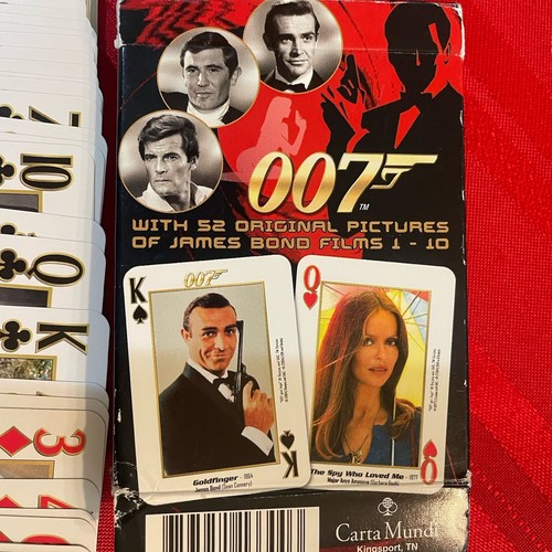 James Bond 007 Deck Of Playing Cards Films 1-10, 52 Each Card w/ Unique ...