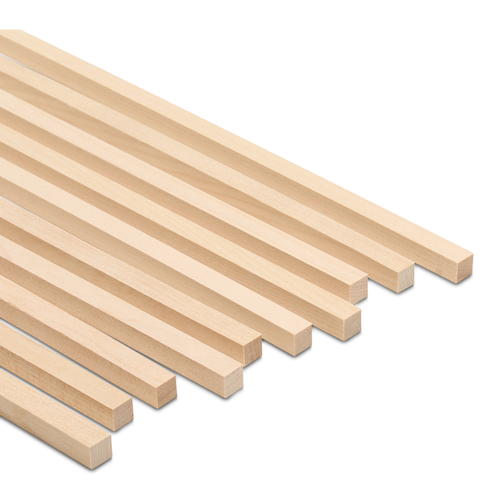 Wood Square Dowel Rods 3/8 x 48", Sticks for Crafts & Woodworking ...