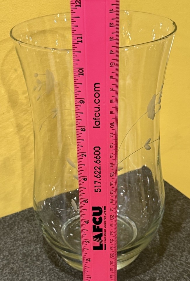 Princess House Heritage Etched Crystal Vase | eBay UK