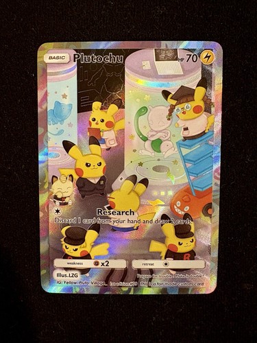 Pluto Coco #9 Team Rocket Mew Mewtwo Plutochu By LZG Textured Holo ...