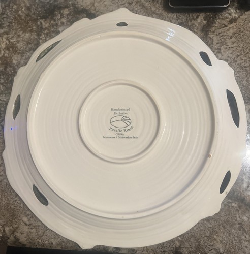 Pacific Rim China Sonoma Plate Hand Painted Grapes Vineyard 11” | eBay