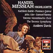 Handel: Messiah Highlights (CD, EMI Music Distribution) (box5 ...