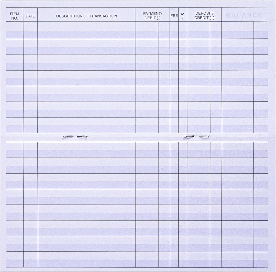 12PCS Check Registers for Personal Checkbook Easy to Read Checkbook ...