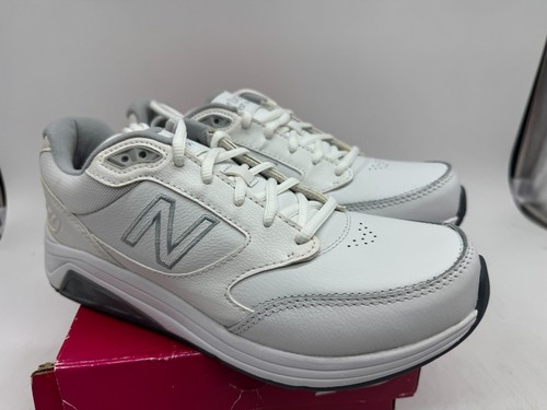 NEW BALANCE MEN'S 928 V3 LACE-UP LEATHER WALKING SHOE WHITE GREY SIZE 7 ...