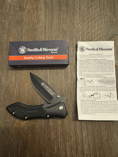 NIB Smith & Wesson CK2B Homeland Security Lock Back Knife 5.2" | eBay