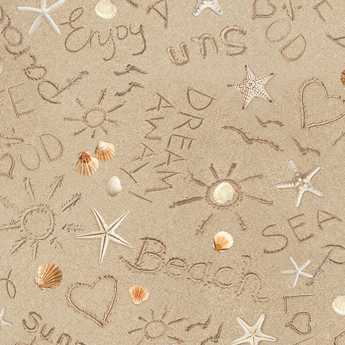 Beach Sand Writing