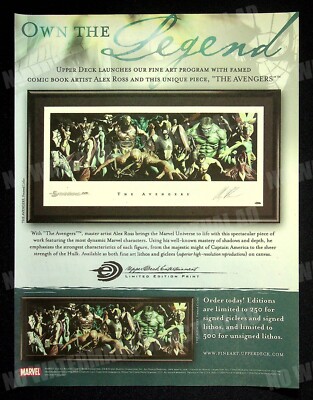 The Avengers Marvel Comics Upper Deck 2005 Trade Print Magazine Ad ...