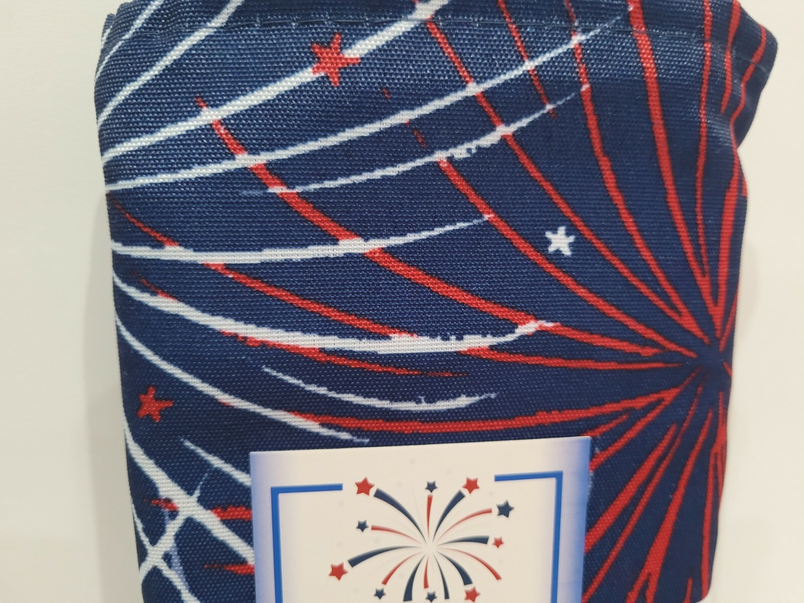 6pc Colordrift Patriotic Americana 4th Of July Fireworks Blue Red Cloth ...