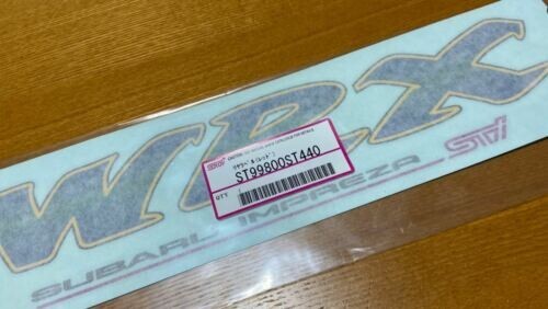 SUBARU Genuine OEM Impreza WRX STI GC8 Rear Trunk White Decal Sticker ...