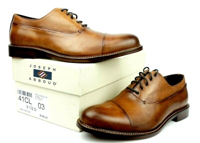 Joseph Abboud Men's Austin Brandy Cap Toe Leather Oxford 41CL-03 Mens ...